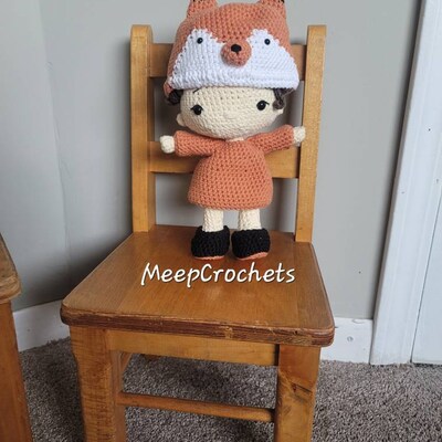 Foxy Crochet Doll Pattern. Amigurumi Crochet Pattern. Amigurumi Doll ...