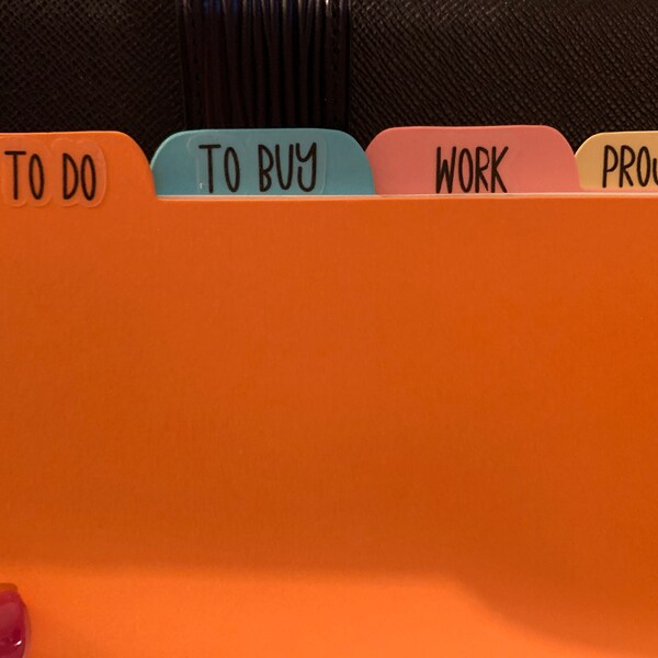 Planner Divider Stickers Label Your Tabs Matte Clear or Matte White ...