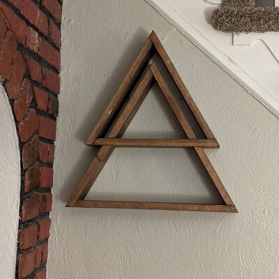 The Original Stacked Triangle Shelf. Geometric Shelf. Modern Shelf ...