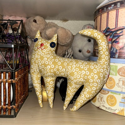 White CAT in Vintage Pyrex BOWL Painting by Jenny Elkins 8 X 10 Cat ...