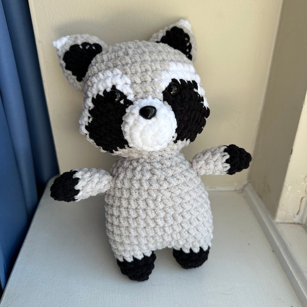 Crochet Pattern Chocho the Raccoon, Cute, Soft Toy, Handmade, Amigurumi ...