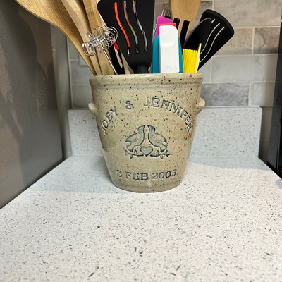 Personalized Stoneware Crock - Etsy
