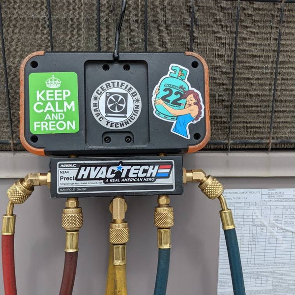 HVAC TECH Hard Hat Stickers, 45+ Hardhat Sticker and Decals, Toolbox ...