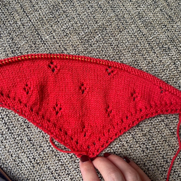 Paloma Pointelle Scarf Knitting Pattern. Bandana/kerchief/shawl. - Etsy