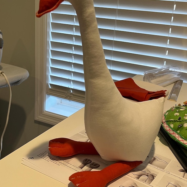 Goose Sewing Pattern, Goose Soft Toy Pattern, Stuffed Animal, Plush ...