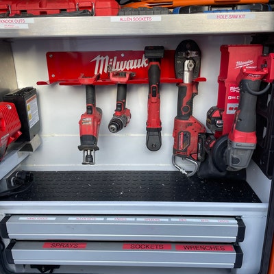 Milwaukee M12/M18 Battery Holder Storage - Etsy