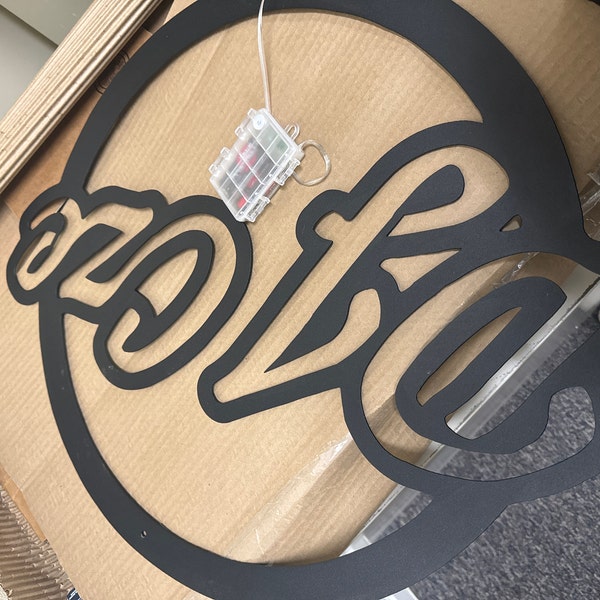 Custom LED Logo Sign / Light up Custom Logo Metal Sign / Choose Your ...