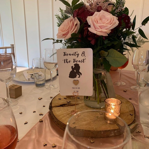 Disney Movie Theme Table Numbers Table Cards - Etsy