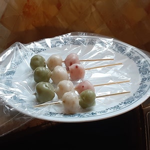 DIY Kit Hanami Dango Mochi Rice Cake Free Shipping 10 Skewers 30 ...