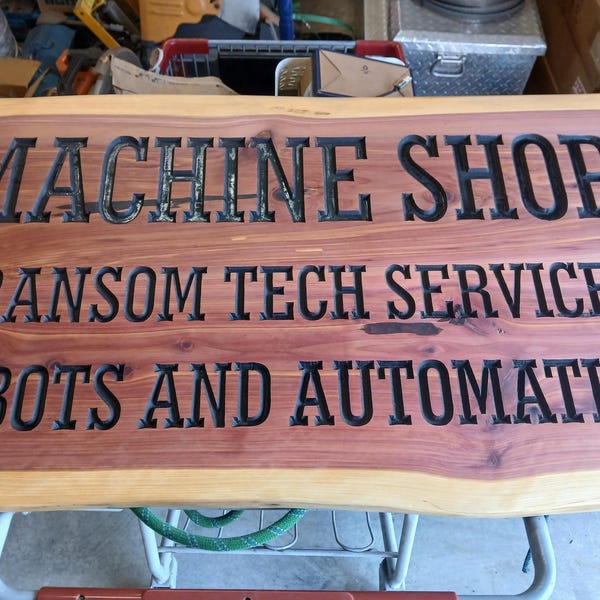 Live Edge Wood Sign - Wooden - Cedar - Carve - Cabin - Outdoor Sign ...