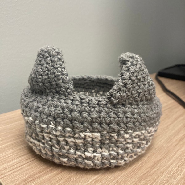 Crochet PATTERN: Cat Organizer Basket Set | 2 Sizes & Designs ...