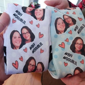 Custom Face Socks Personalized Best Friends Photo Sock - Etsy