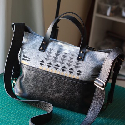 Leather Bag Sewing Pattern PDF Video Tutorial Borla - Etsy