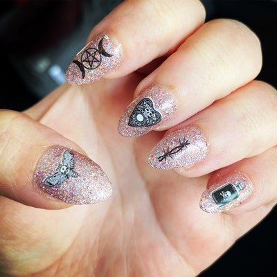 Gothic, Witch, Ouija, Nail Stickers, Decals, Halloween, Witchy Decals ...