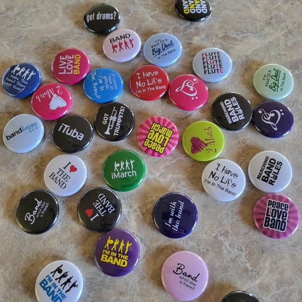 Everything 80's Buttons (40 Pack) Party Favors, 80s Pins, 1" or 1.5" or ...
