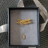 14k Gold Personalized Initial Lapel Pin , Personalized Name Pin Suit ...