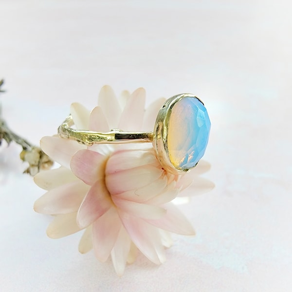 14K Gold Sunshine Charm, Add on Organic Round 11mm Yellow Sun Charm ...