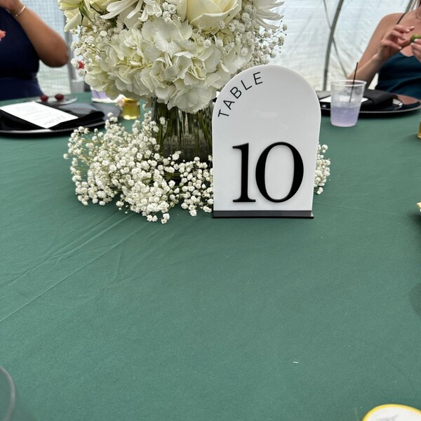 Wedding Reception Table Numbers | Gold Table Numbers | Acrylic Table ...