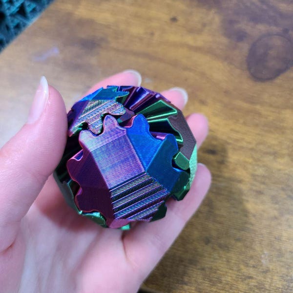 Icosahedron 3D Printed Model 20 Sided Polyhedron 4 Inch - Etsy