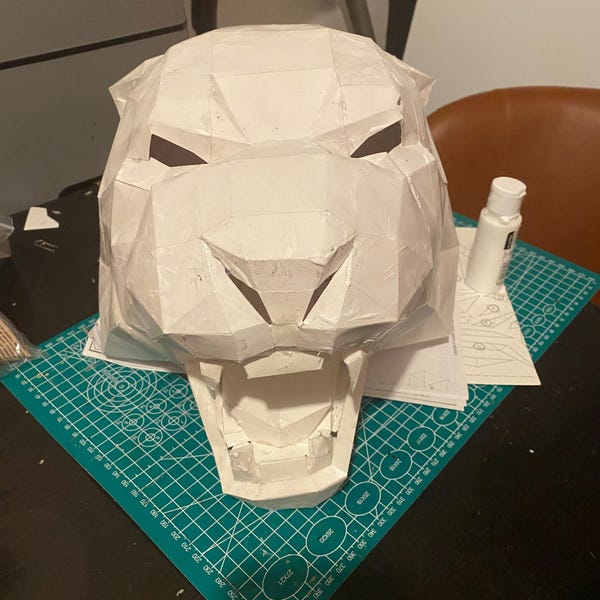 Cobra Mask Papercraft, Snake, Digital Template, PDF Download, Gurko, 3D ...