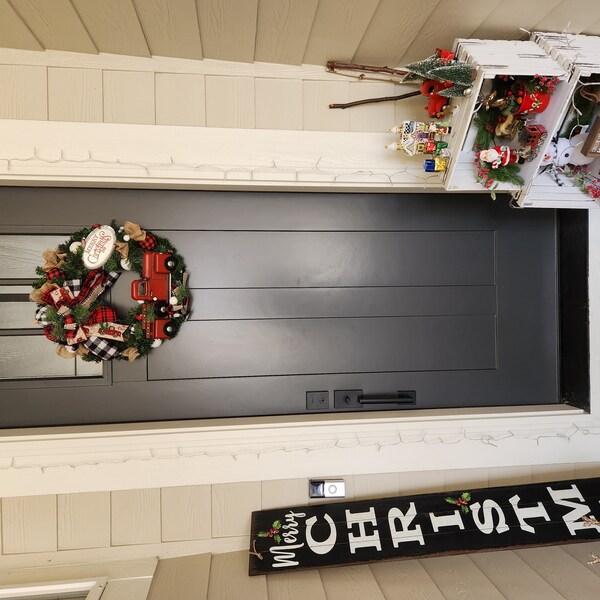 Christmas Moose Wreath, Moose Christmas Wreath, Moose Sled Wreath ...