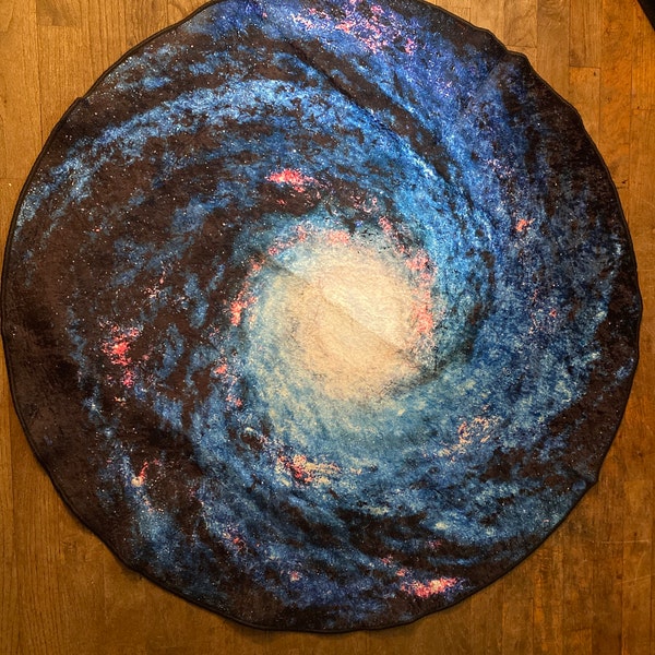 Milky Way Round Rug, Space Rug, Kids Rug, Galaxy Floor Rug, Galaxies ...