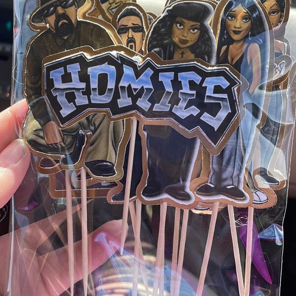 HOMIES. 3D Cupcake Toppers - Etsy