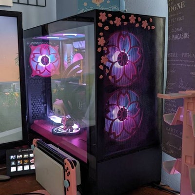 Cat on Tori RGB Gaming Computer Fan Shroud/ Grill /cover Custom 3D ...