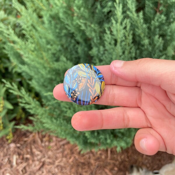 Aroace Pin Button, Abstract Aro Ace Art Gift, Discreet Aromantic ...