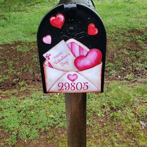 Mailbox Magnet Partial Cover Christmas Candy Cane Oval Personalized ...