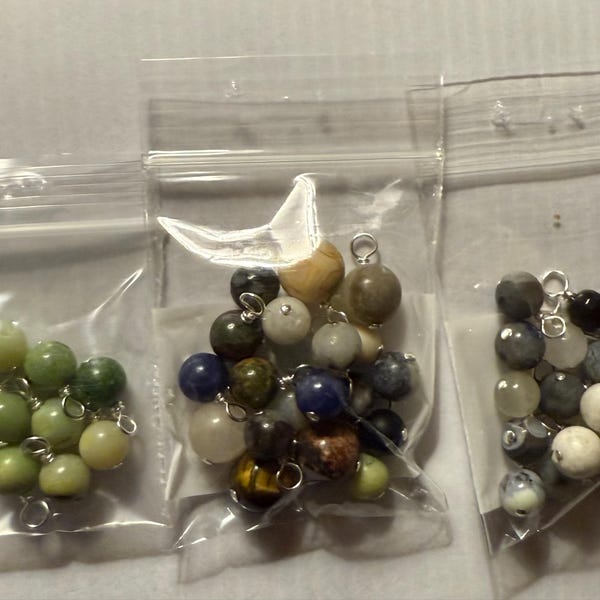 Bulk Bead Charms - Glass Pearls - 8mm Pearl Bead Dangles - DIY Charm ...