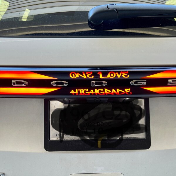 Dodge Durango Tail Light Racetrack Decal Center Overlay - Fits 3rd Gen ...