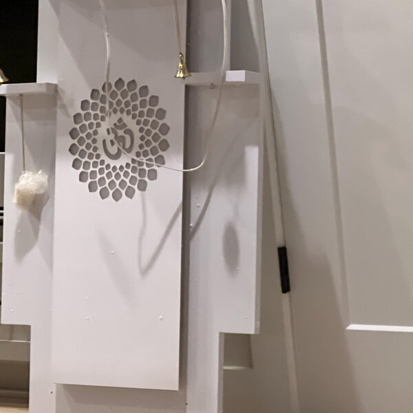 Decorate Wooden Temple White LED Light for Home and Office Home Temple ...