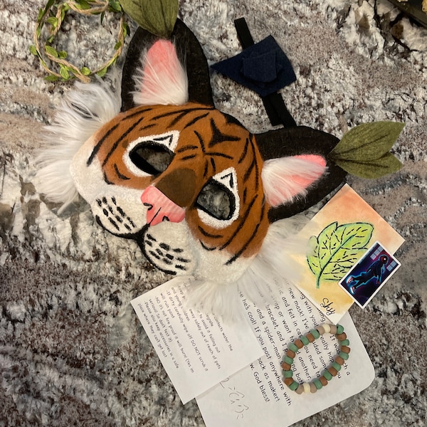 Silver Fox Costume Mask With Removable Butterfly Wing Accessory - Etsy