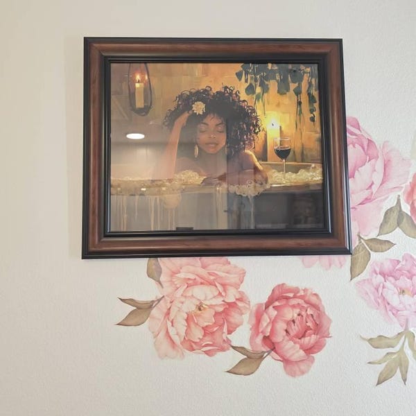 Black Woman Mermaid Art, African Siren Poster Print, Black Mermaid Art ...