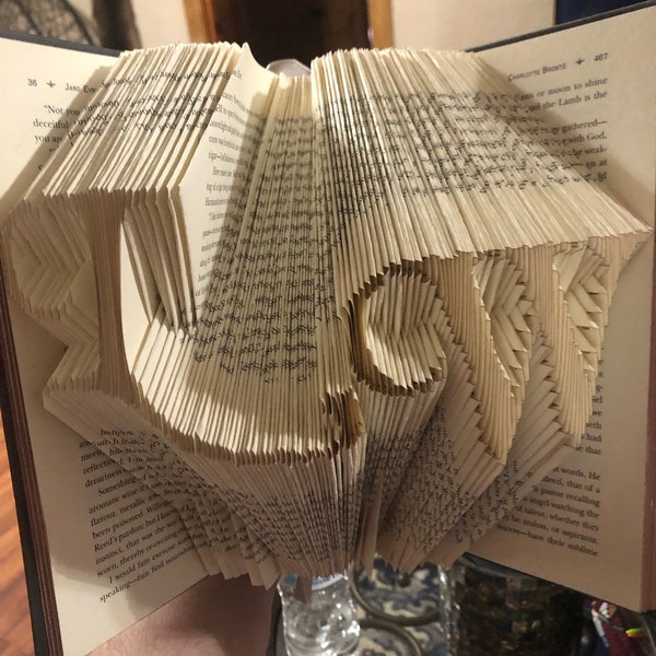 Book Folding ALPHABET 6 - Medium Fancy Font - Book Folding Patterns ...