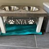 Dog Bowl Stand, Raised Dog Bowl Stand, Pet Food Dish, Pet Feeding ...