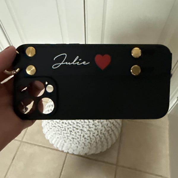 Custom Name Phone Case,personalized Wrist Strap Soft Phone Case, Name ...