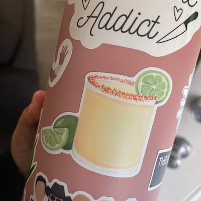 Margarita Sticker Margarita Vinyl Sticker Cocktail Waterproof Sticker ...