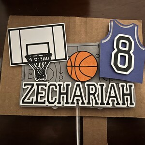 Basketball Cake Topper, Basketball Theme Party - Etsy