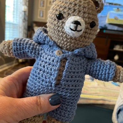 Mini Teddy Bear Crochet Toy Pattern, Amigurumi Crochet Plush Bear ...