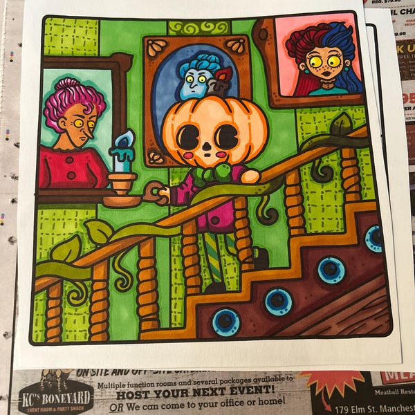 Spooky Cutie: Adorable Creepy Creatures in Cozy Hygge Moments Coloring ...
