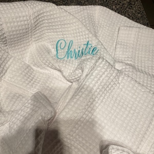 Personalized Women's Waffle Robe Custom Holiday Gift for - Etsy