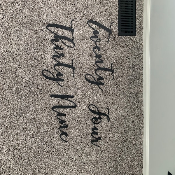 Custom Script House Numbers, Haven Style Home Address Sign - Etsy