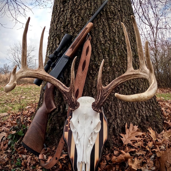 Hunting Plaque - Engraved Leather Photo - First Buck Plaque - Etsy