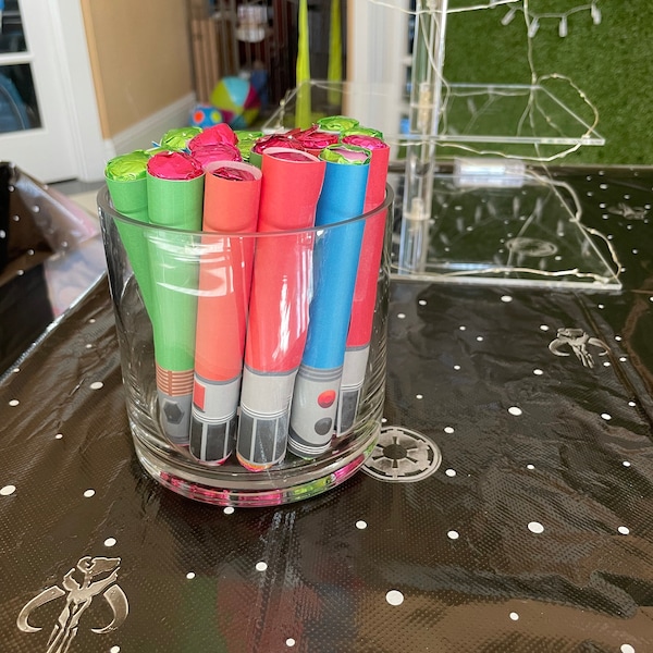 Light Saber Candy Wrappers for Star Wars Party Favors - Etsy