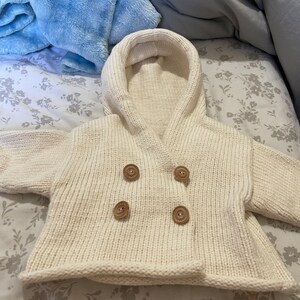Grey Knit Wool Baby Raglan Sweater Boho Merino Clothes Newborn Jumper ...