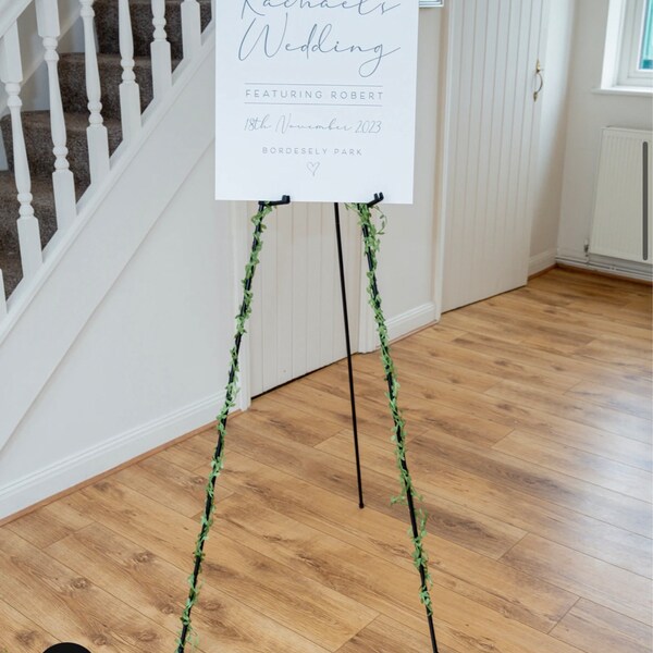 Personalised Wedding Welcome Sign: Featuring the Groom - Etsy