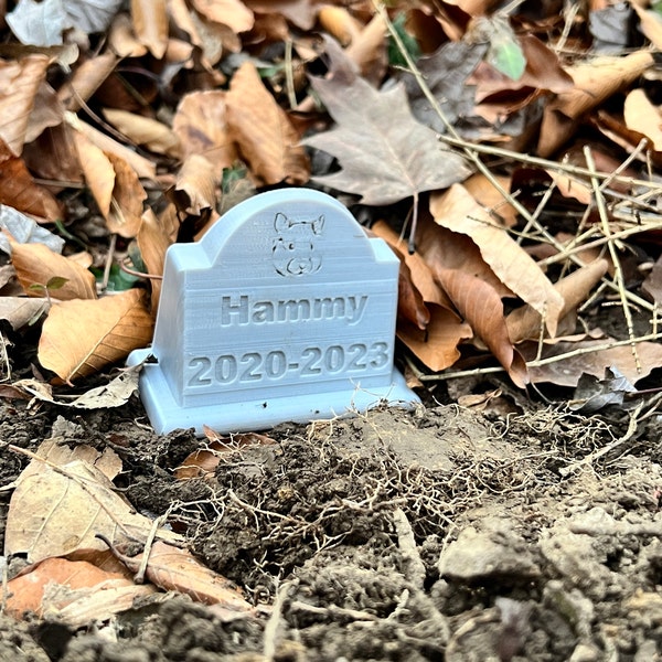 Customized Hamster Headstone / Tombstone / Grave Marker / Personalized ...