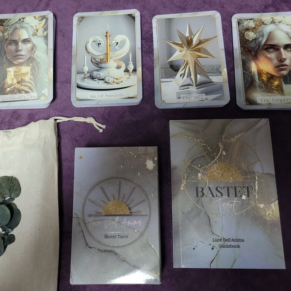 Luce Dell'anima Tarot Deck – 78 Tarot Cards With Guidebook & Pouch ...